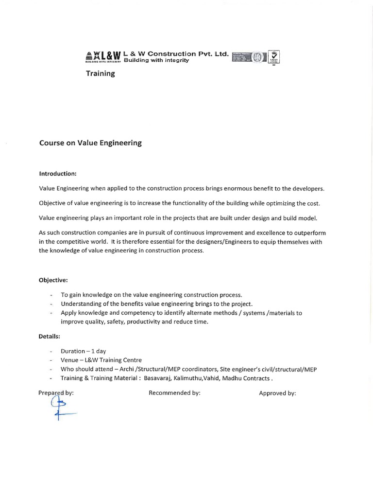 Technical Training Courses - Internal | PDF