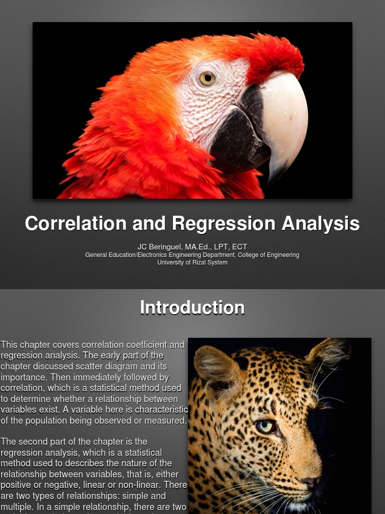 Correlation And Regression Analysis Download Free Pdf Correlation And Dependence