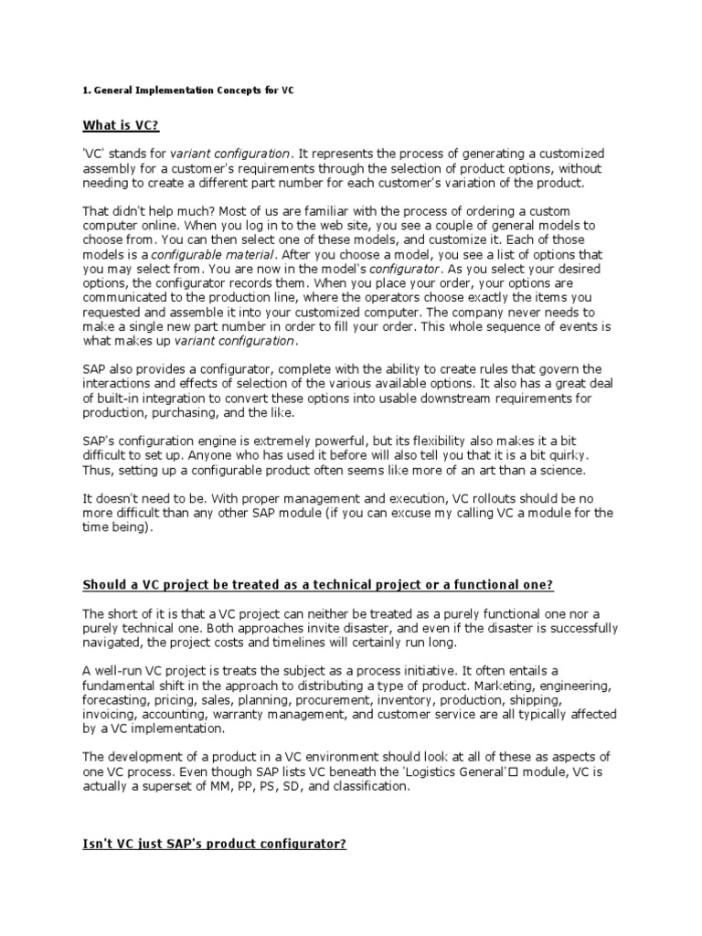 What Is VC?: 1. General Implementation Concepts For VC | Download Free ...