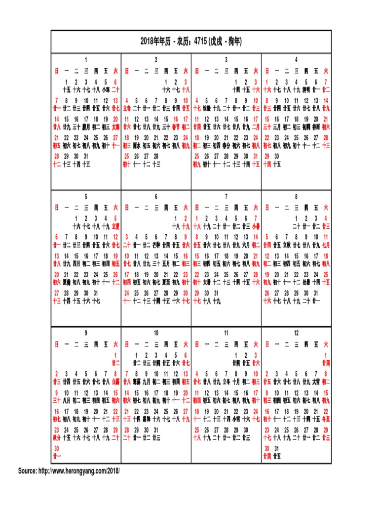 Cara Membaca Kalender Tiongkok PDF | PDF