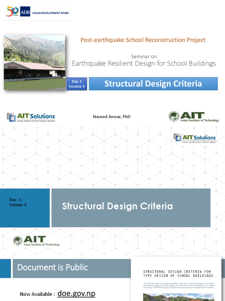 Session 4 - Structural Design Criteria | PDF | Beam (Structure) | Wall