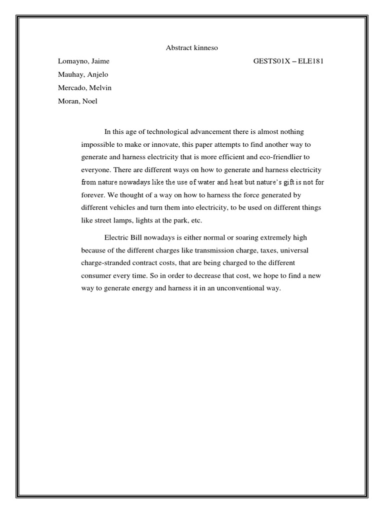 Abstract Draft | PDF