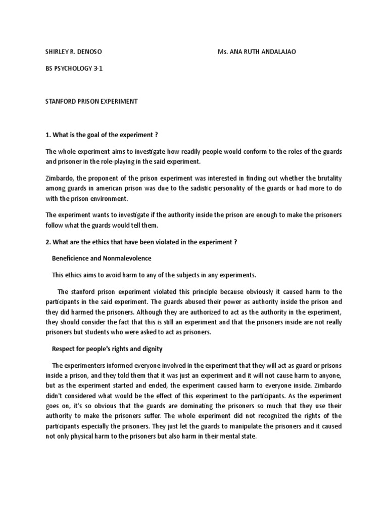 What Is The Goal of The Experiment ? | PDF | Experiment | Applied Ethics