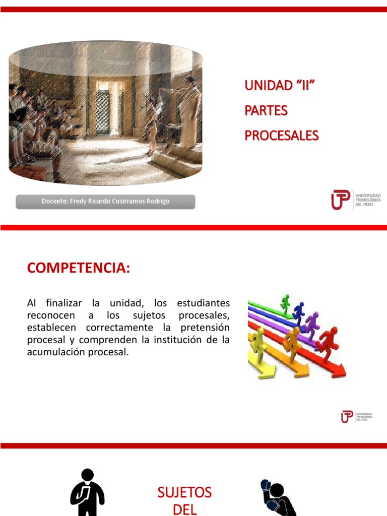 Partes Procesales | PDF | Ley procesal | Demanda judicial
