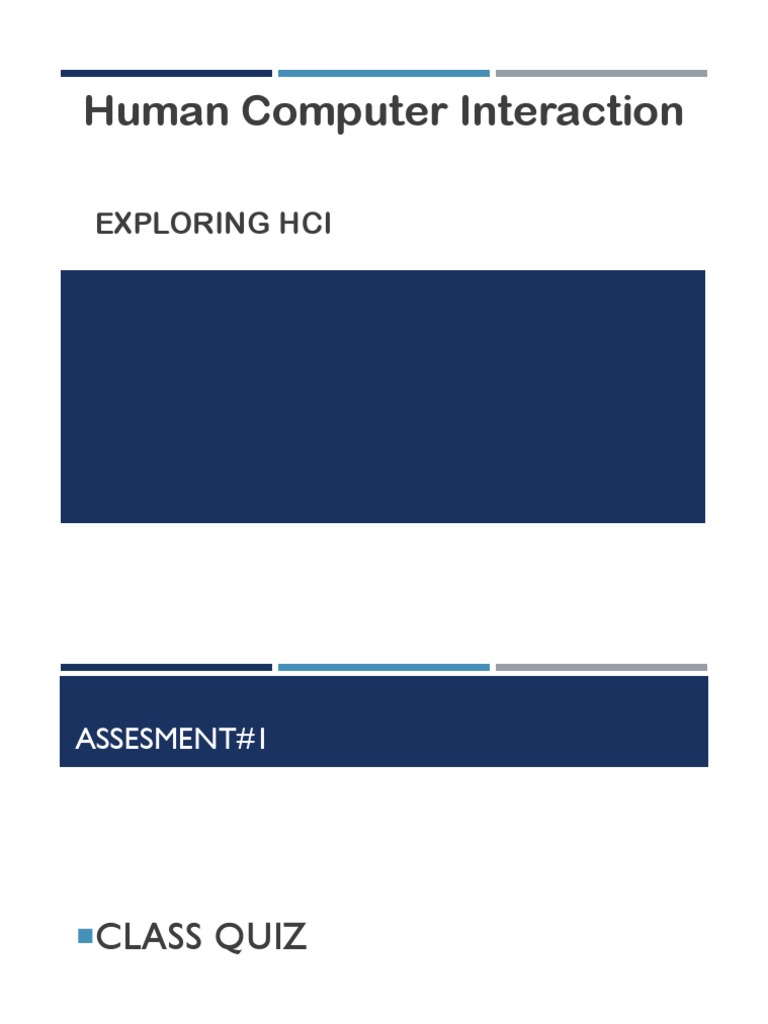 Exploring Human-Computer Interaction | PDF | Human–Computer Interaction ...