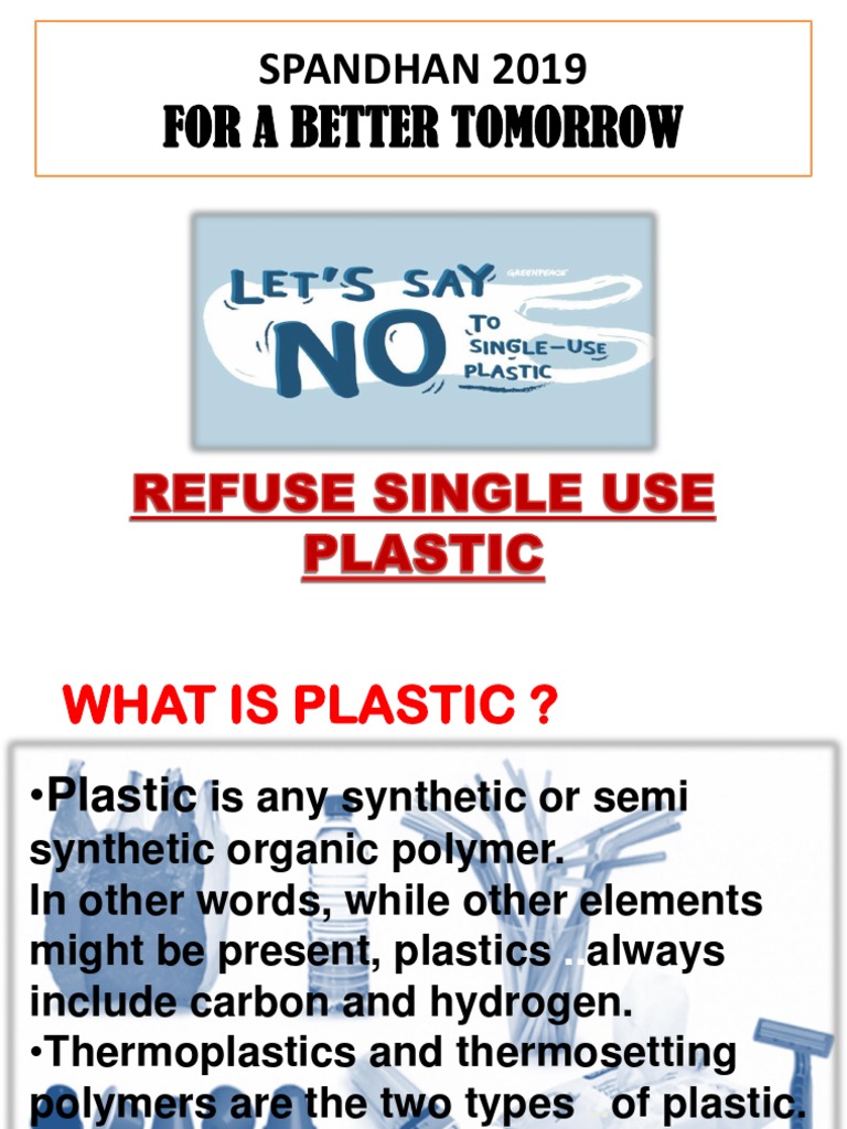 Refuse Single Use Plastic | PDF | Plastic | Materials