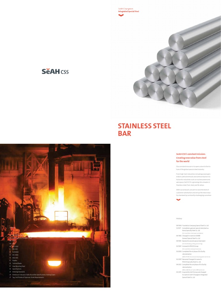 Stainless Steel Bar Manufacturing Guide | PDF | Heat Treating | Steel