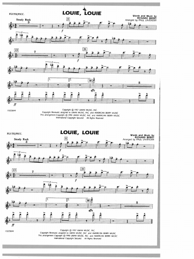 Louie Louie PDF | PDF