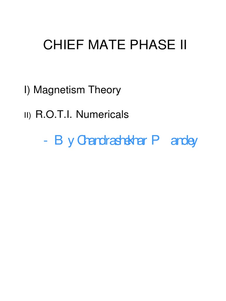 Magnetism & ROT Calculations | PDF