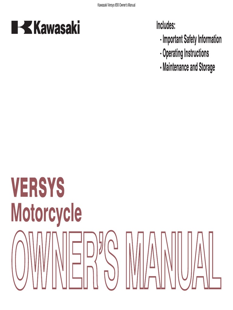 Owners Manual | PDF | Motorcycle | Clutch