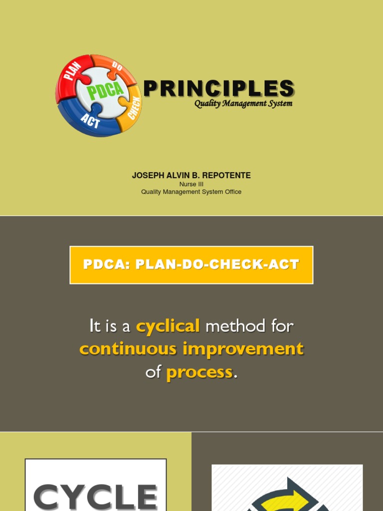 PDCA Principles | PDF