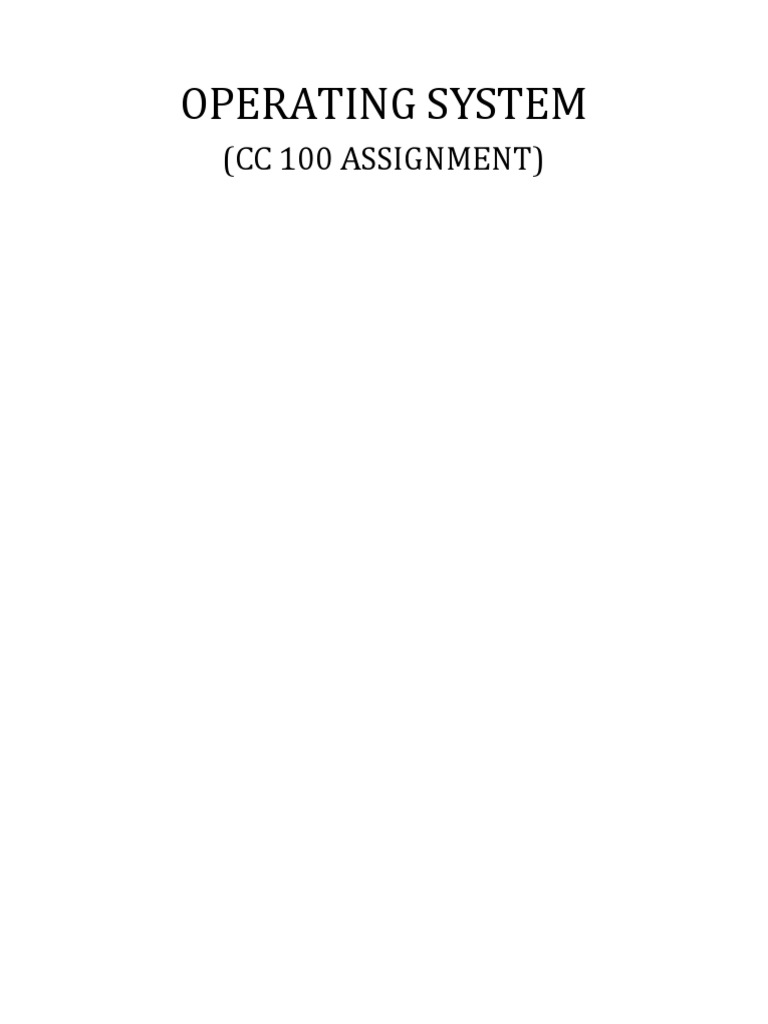 Operating System Research | PDF | Operating System | Personal Computers