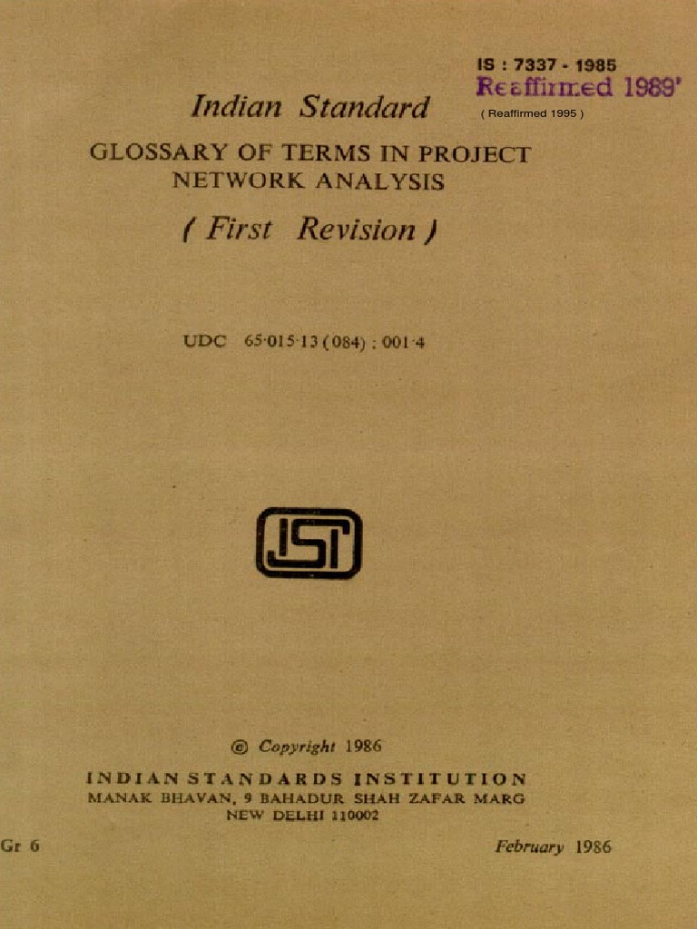 Project Network | PDF | Time | Engineering