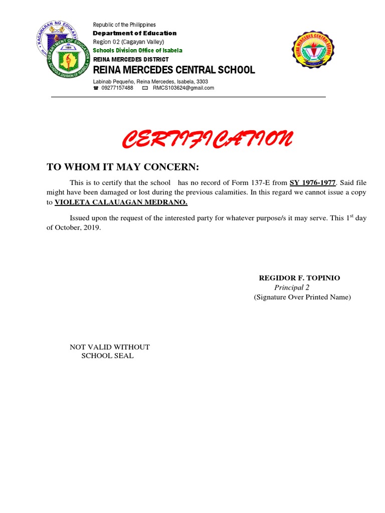 Certificate of No Record 2 | PDF | Philippines | Government