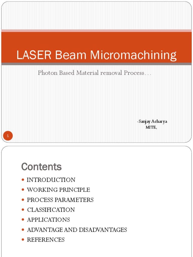 LLBM | Download Free PDF | Laser | Machining