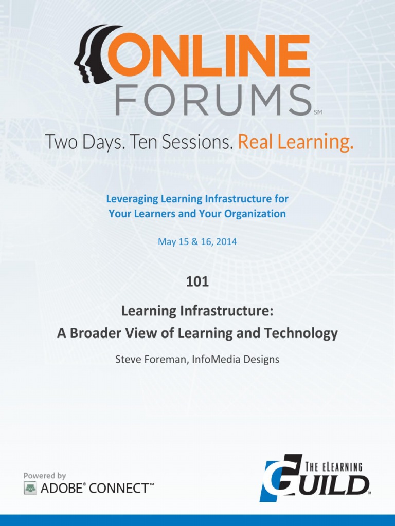 Learning Infrastructure | PDF | Educational Technology | Expert