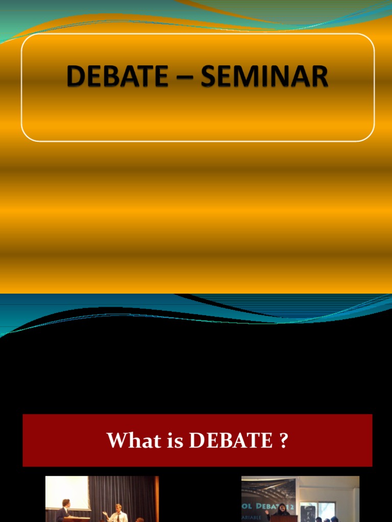 Introduction To Debate | PDF | Argument | Public Sphere