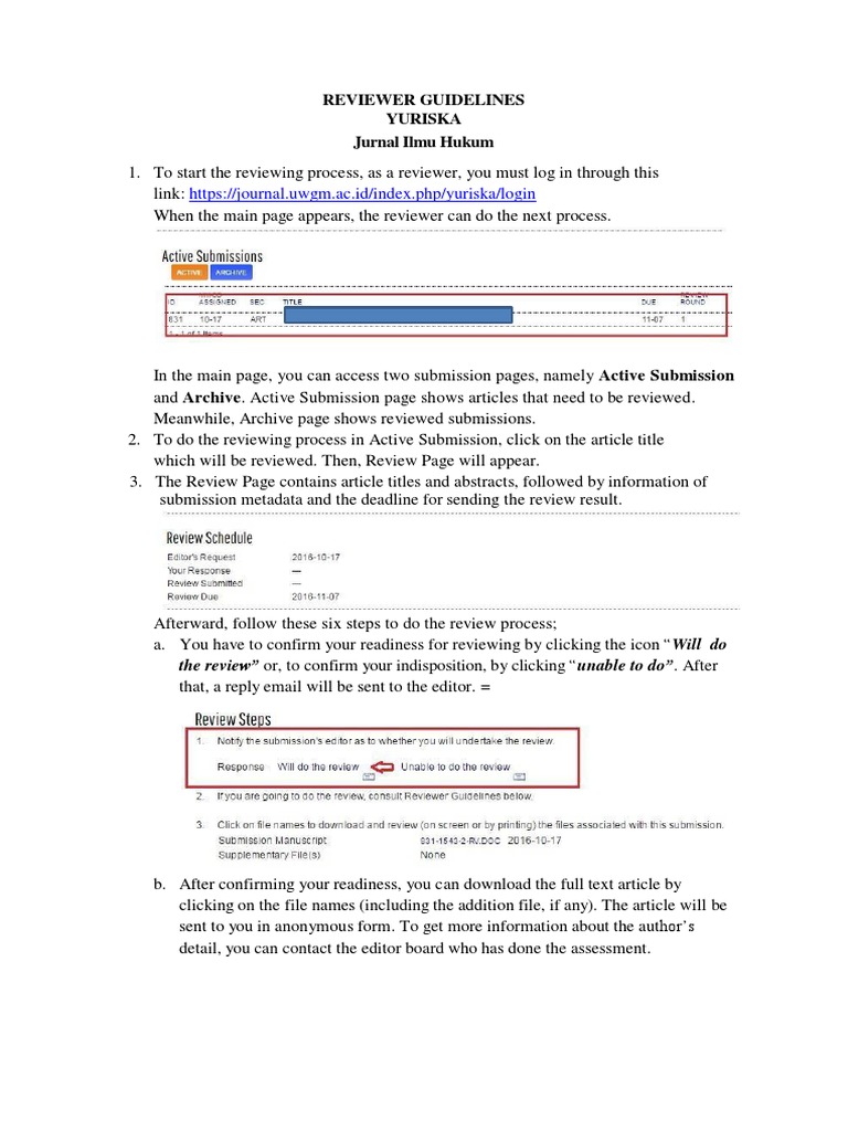 Ojs Reviewer Guideline PDF | PDF | Software | Computing