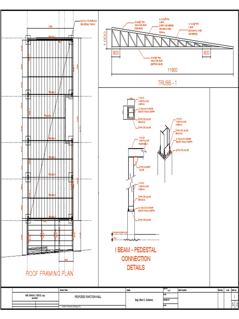 Truss Sample | PDF | Structural Steel | Building Engineering