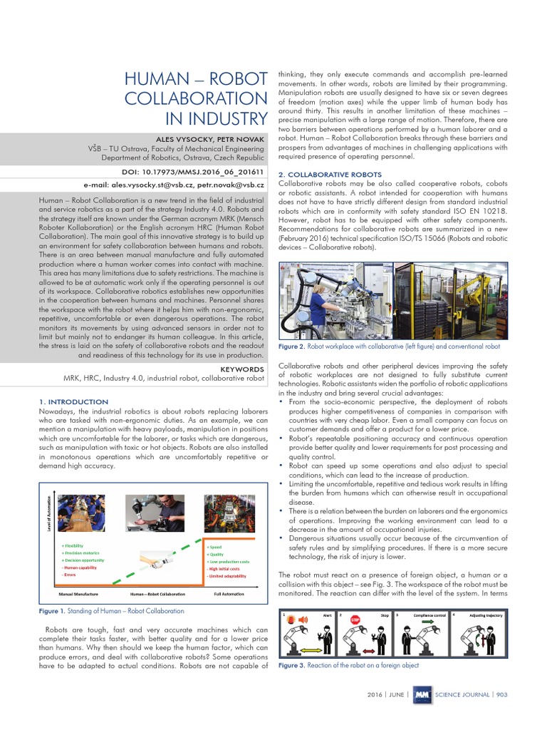 What Is Collaborative Robot | PDF | Robot | Robotics