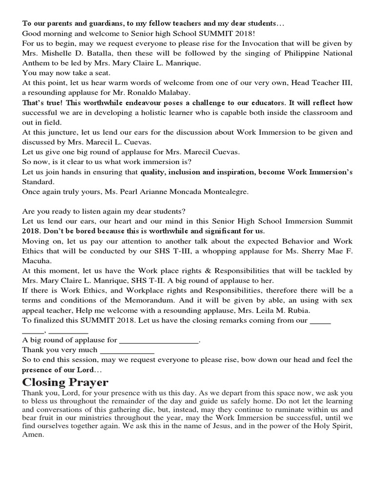 Script Summit | PDF | Behavior Modification | Learning