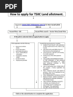 How To Apply For TSIIC Land Allotment | PDF | Market Analysis | Economies