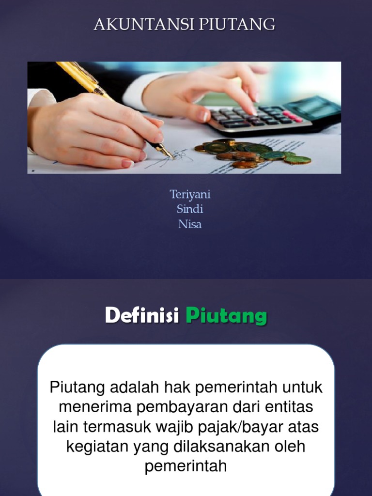 Klasifikasi dan Pengukuran Piutang Pemerintah | PDF | Bisnis ...