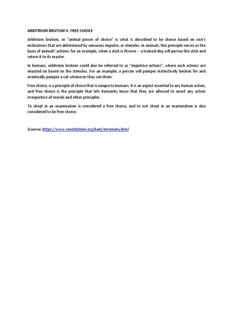 Arbitrium Brutum | PDF