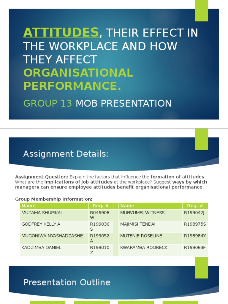 The Impact of Employee Attitudes on Organizational Performance | PDF ...