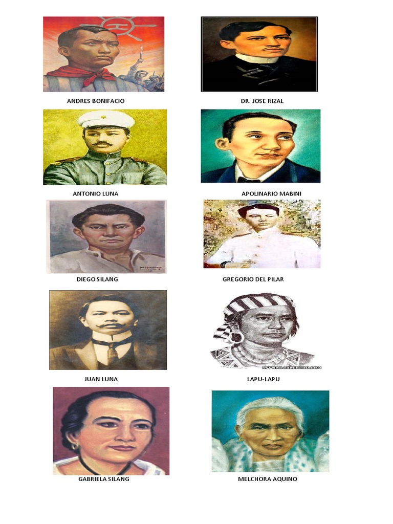 Mga Bayani Ng Pilipinas Collage