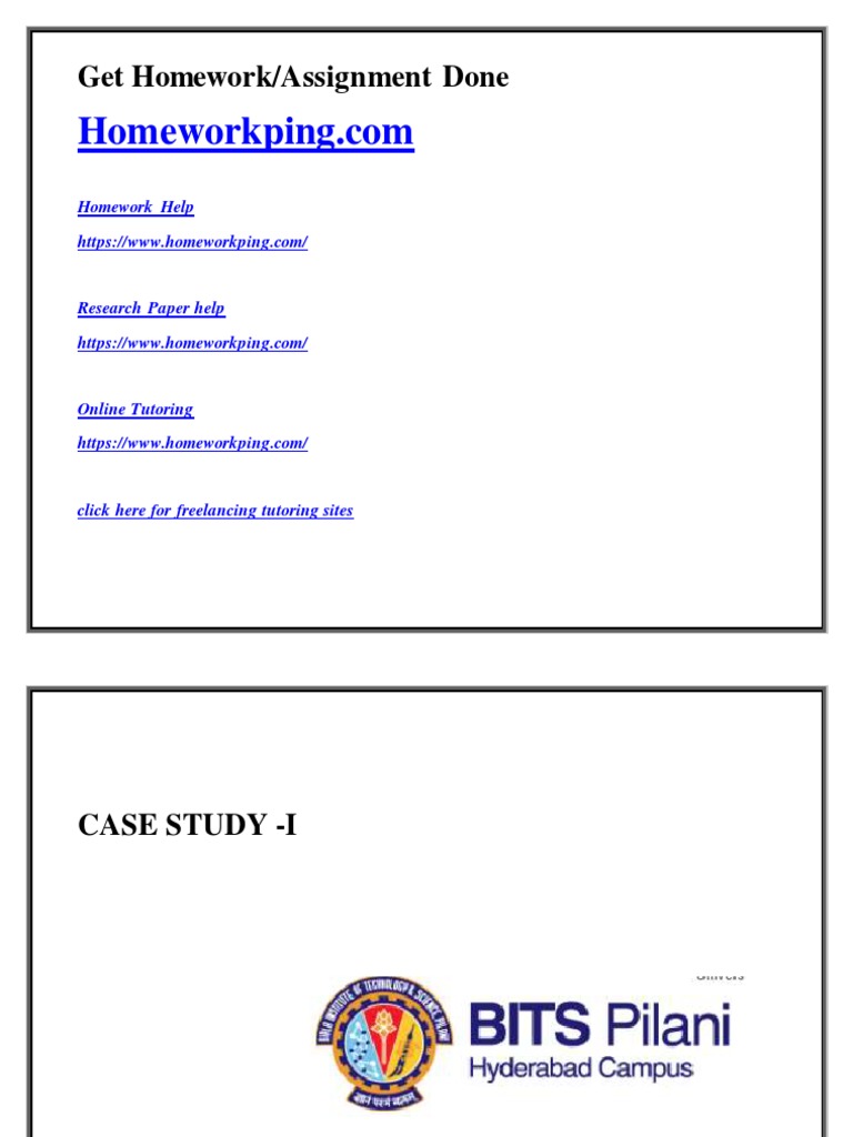 Get Homework/Assignment Done | PDF