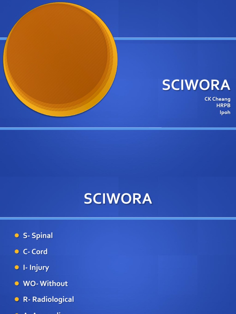 Understanding SCIWORA in Pediatrics | PDF | Spinal Cord Injury ...