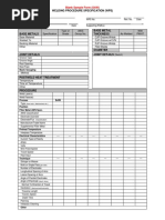 Welding Procedure Specification Template | PDF