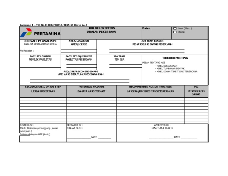 Dokumen HSE Plan - 3 | PDF