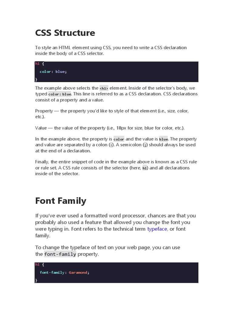 CSS Structure: Color | PDF