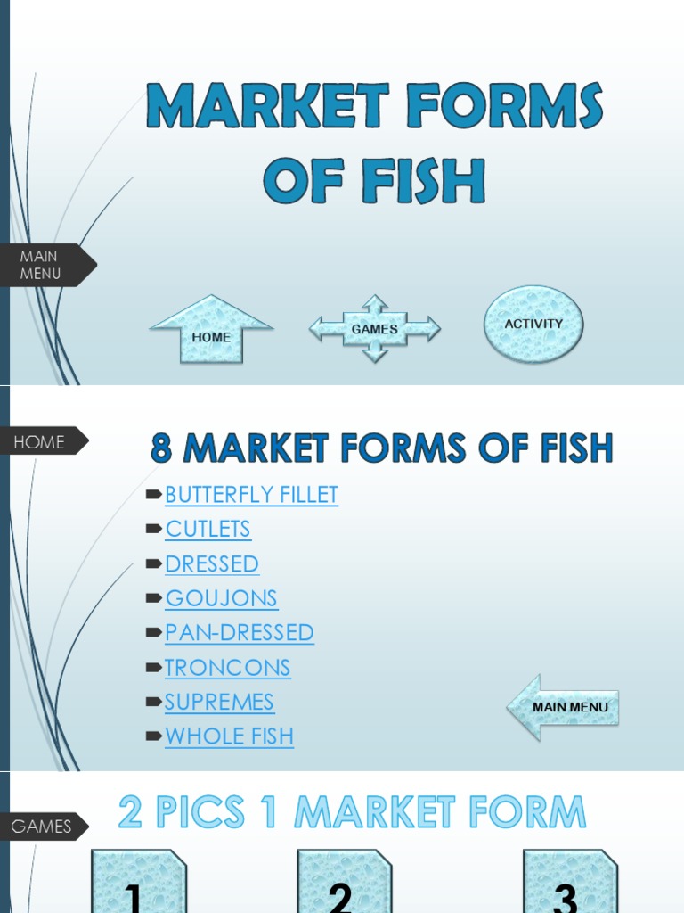 Market Forms of Fish | PDF | Fish | Steak