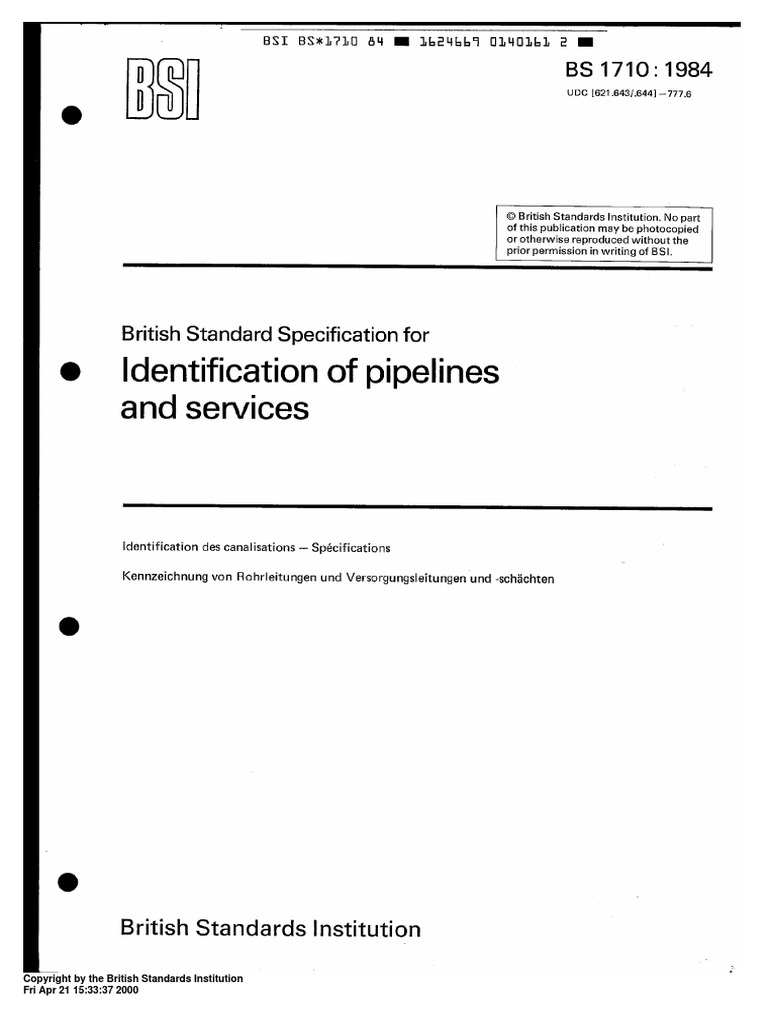 BS 1710 | PDF