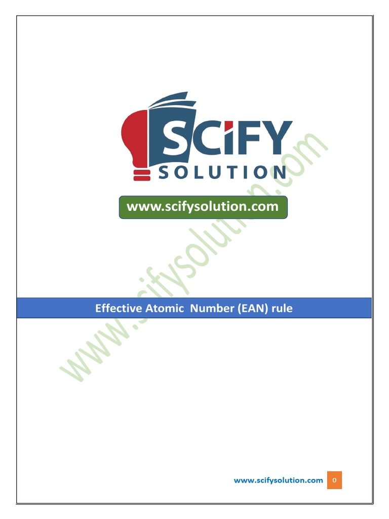 Effective Atomic Number (EAN) Rule: Using Coordination Chemistry to ...