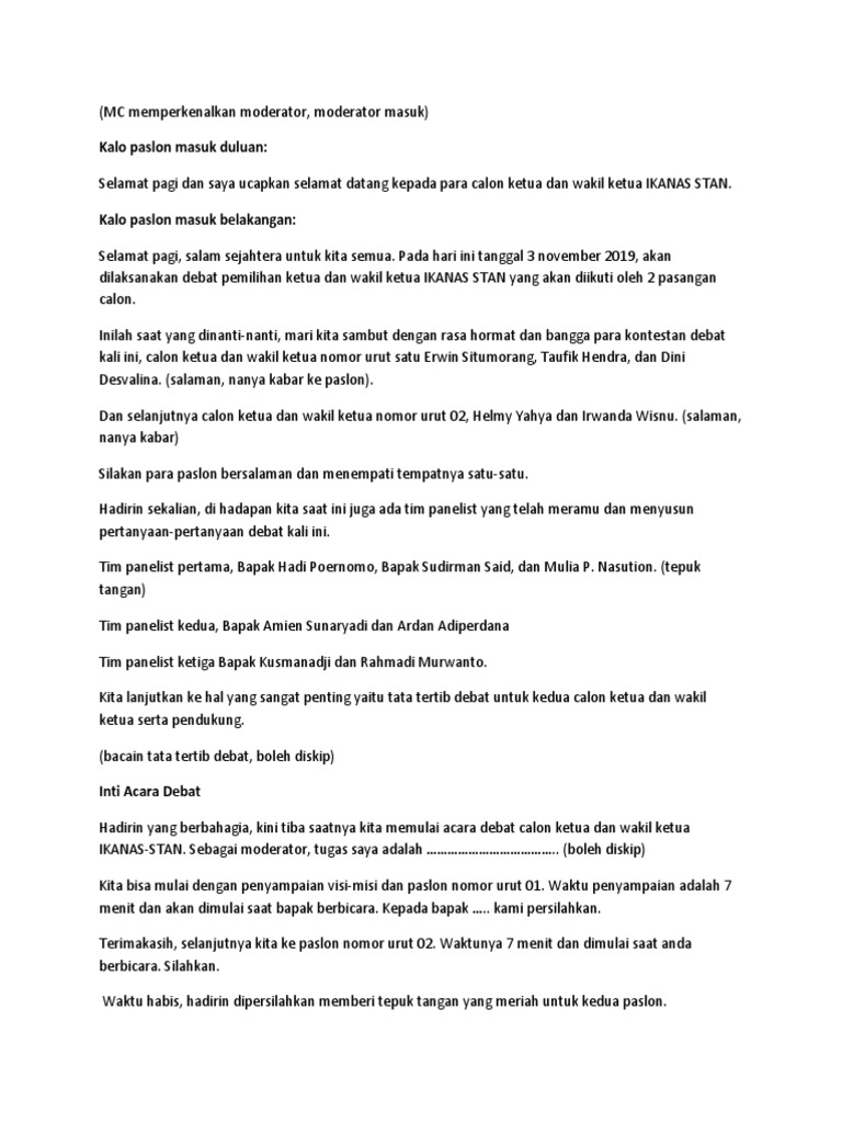 Teks Moderator | PDF