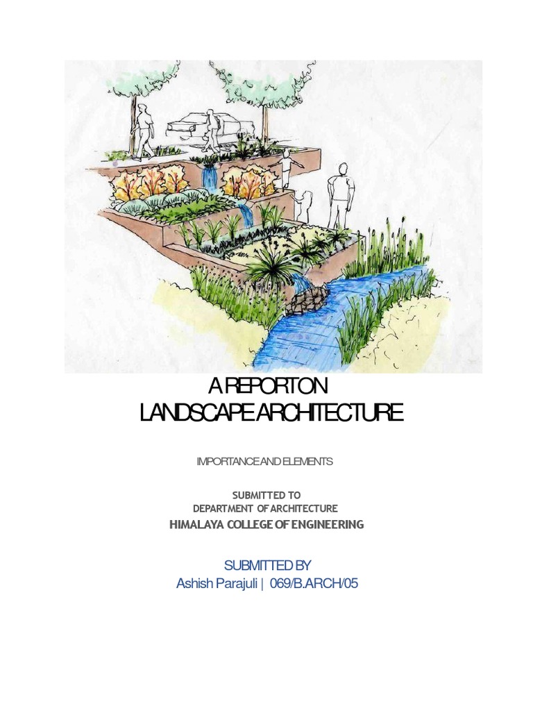 Landscapearchitecture: A Report On | PDF | Masonry | Road Surface
