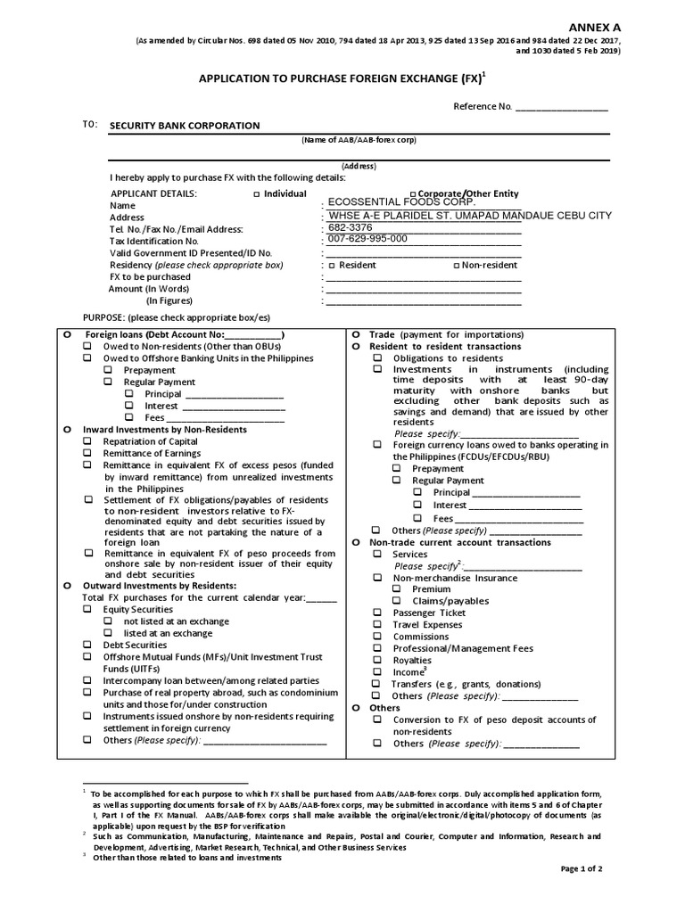 Atp Template 2019 PDF | PDF | Securities (Finance) | Debt