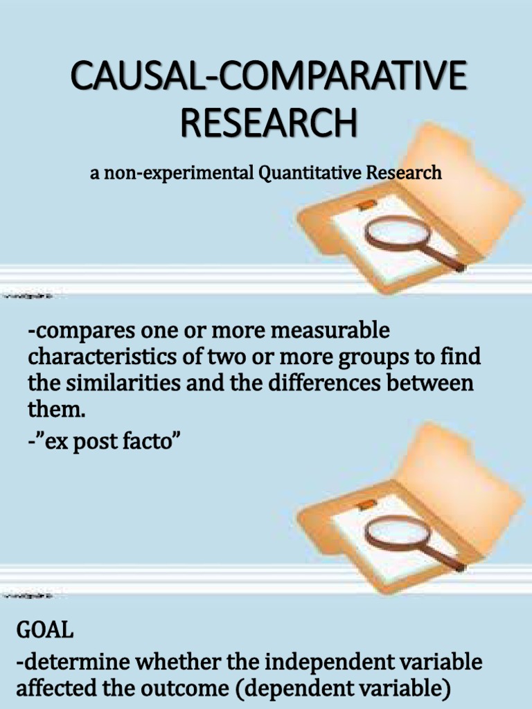 Causal-Comparative Research: A Non-Experimental Quantitative Research ...