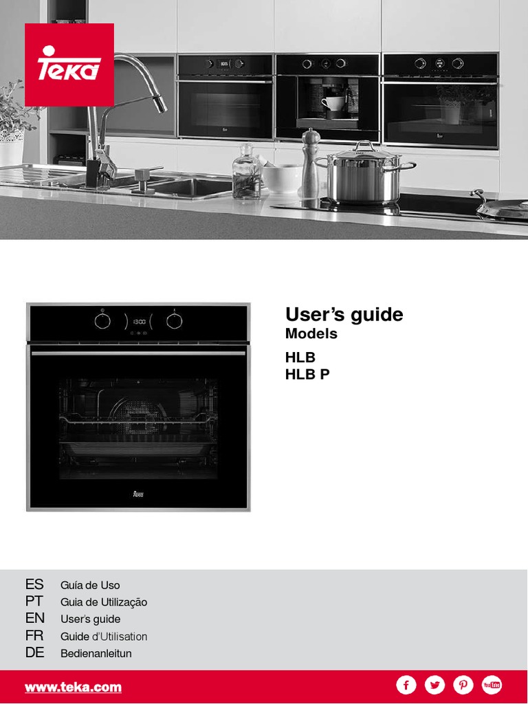 Manual HLB 860 English | PDF | Oven | Pyrolysis