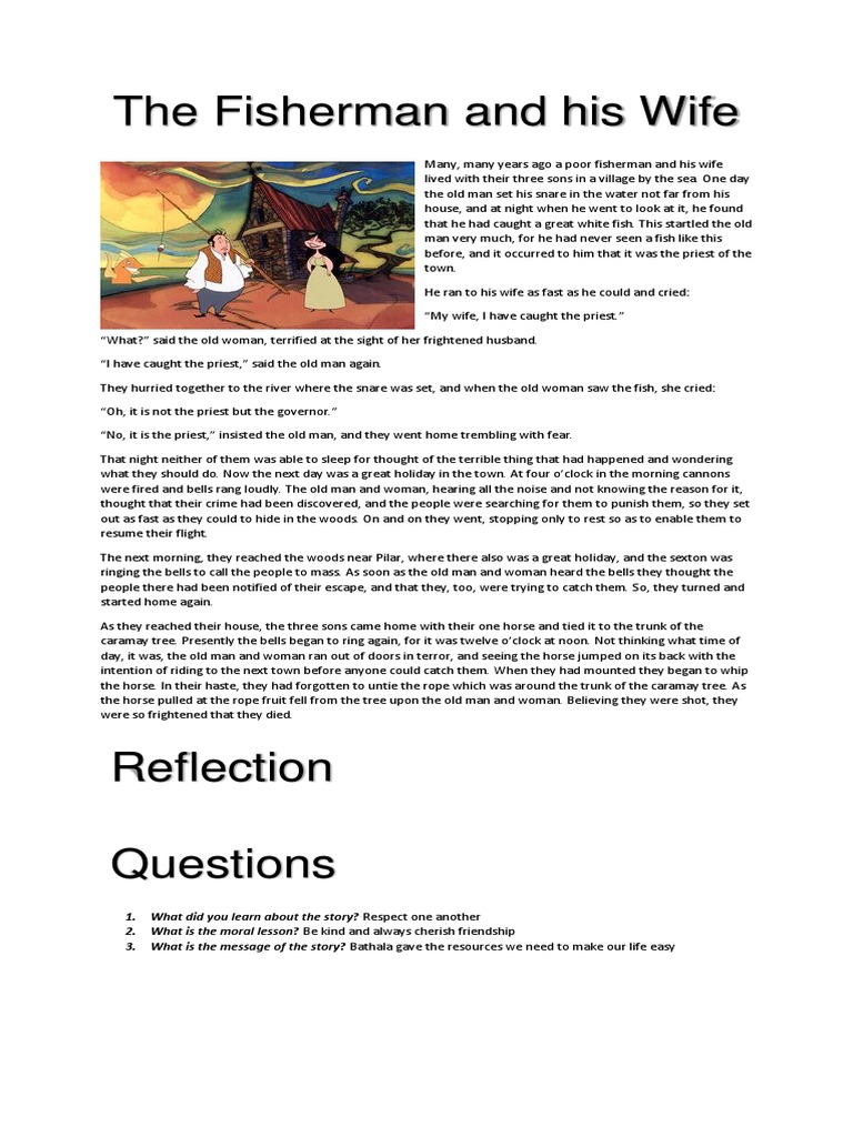The Fisherman and His Wife | PDF