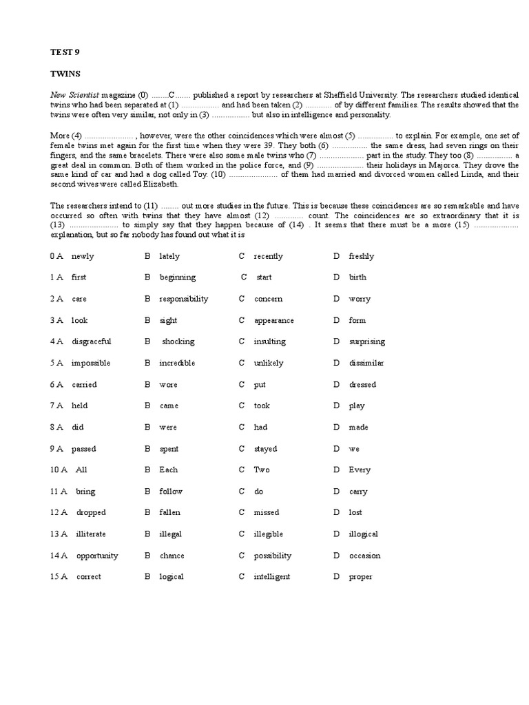 Test 9 | PDF | Edinburgh