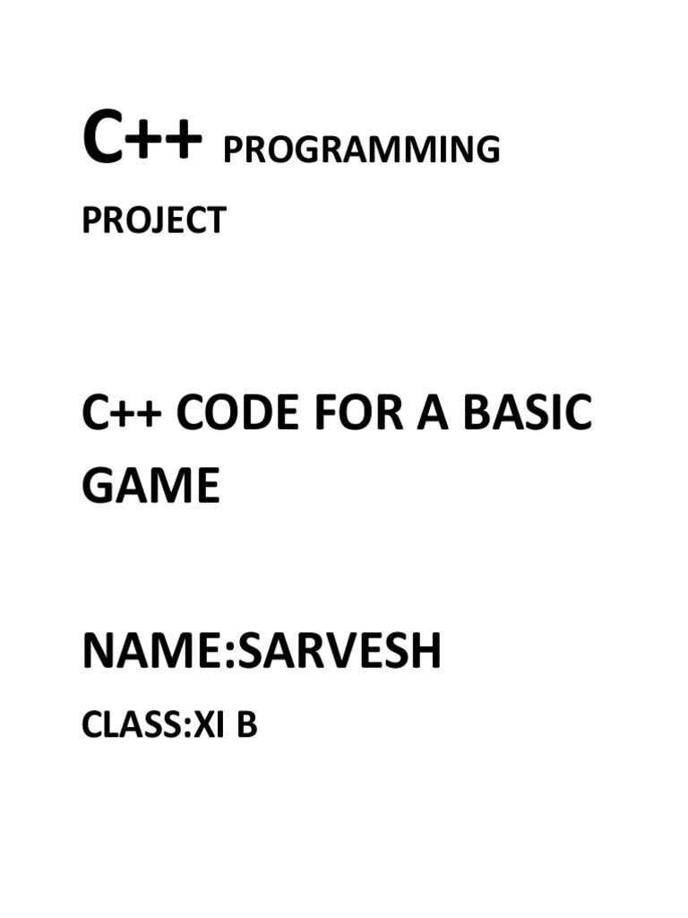 Snake Game C++ Code: A Concise Yet Detailed Program for a Basic Snake ...