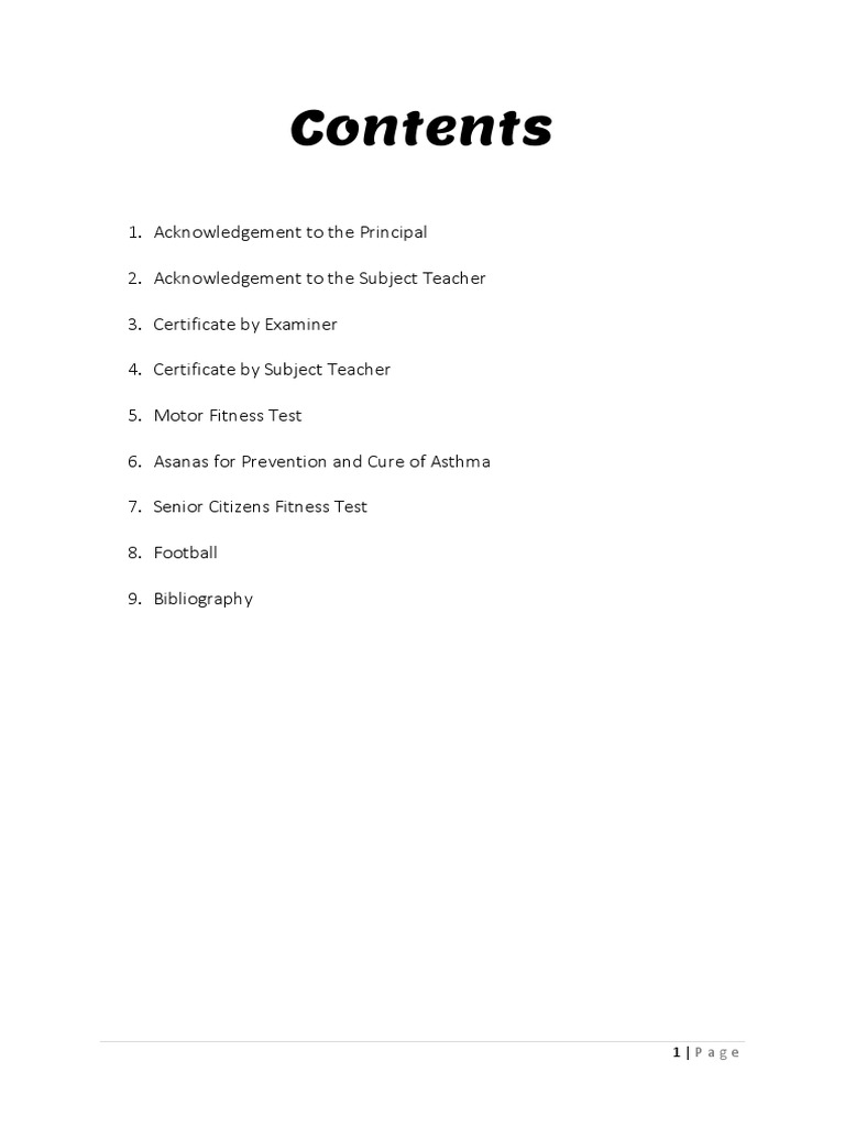 Physical Education Project For Class 12 CBSE | PDF | Sports | Leisure