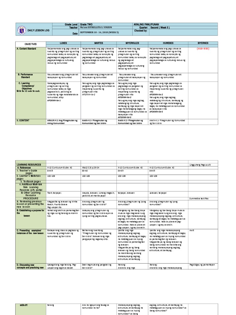 AP 2 DLL q2 Week 5 | PDF