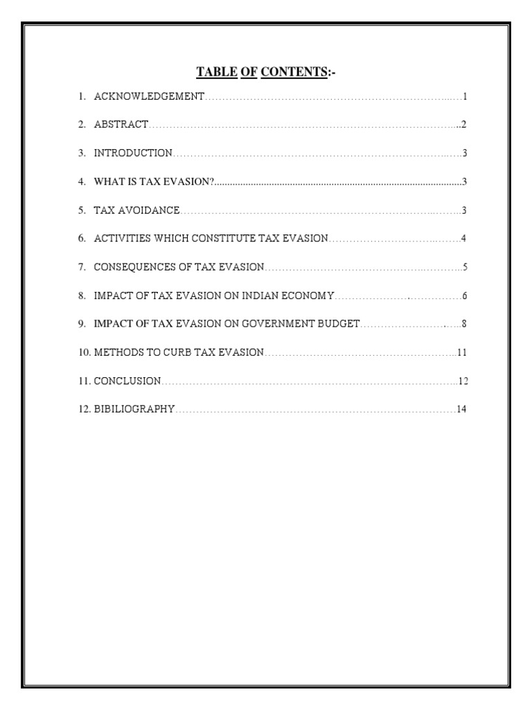 Index Tax | PDF