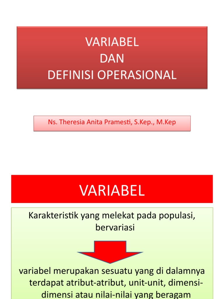 Variabel Penelitian | PDF | Karier & Perkembangan